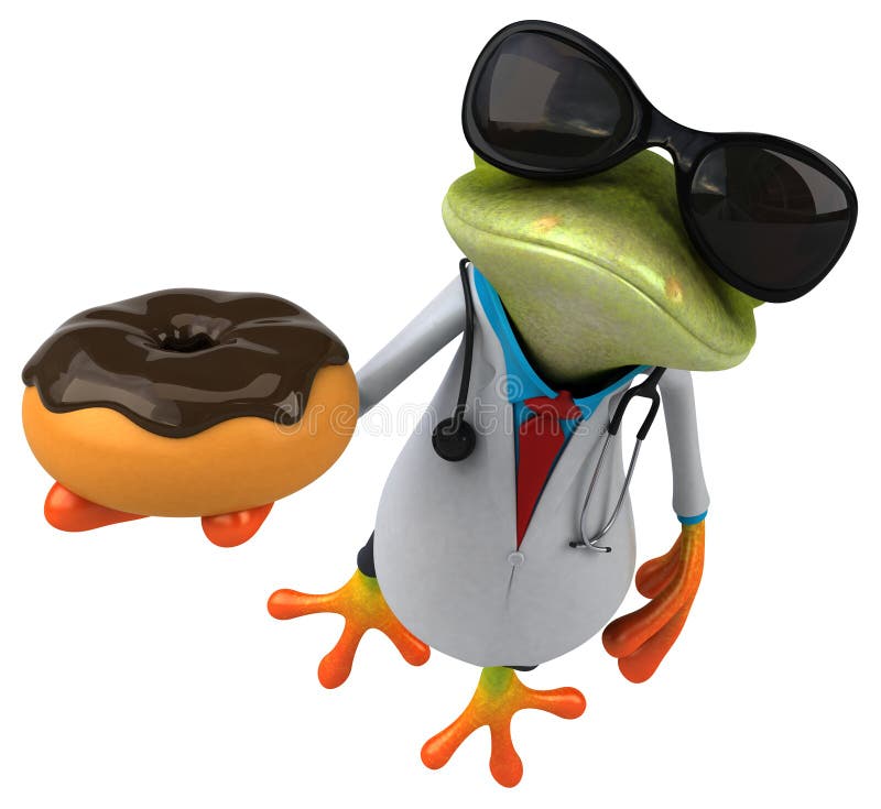 Doctor De La Rana - Ejemplo 3D Stock de ilustración - Ilustración de ...