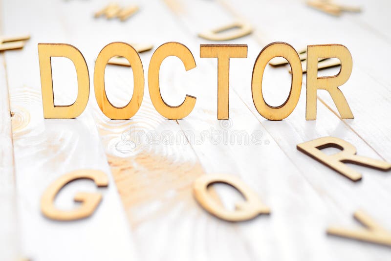 DOCTOR/dr De La Palabra En El Fondo Blanco Foto de archivo - Imagen de ...