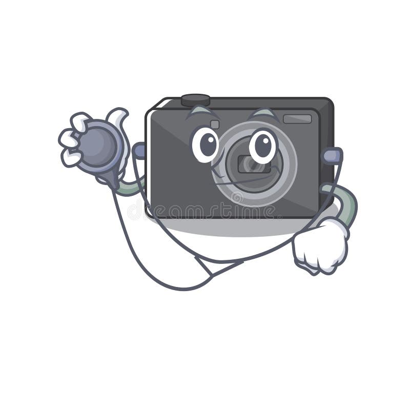 Doctor Digital Camera in the Cartoon Shape Stock Vector - Illustration ...