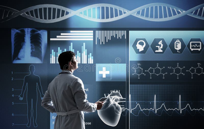 Doctor and Digital Technology Stock Image - Image of person, holding ...