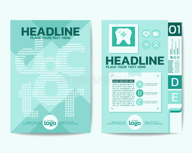 Doctor and Document Theme Poster Brochure Flyer Design Layout Stock ...