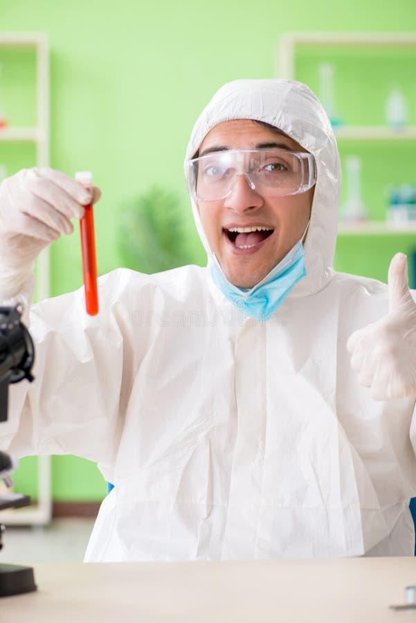 The Doctor Doing Blood Analysis in the Lab Stock Photo - Image of care ...