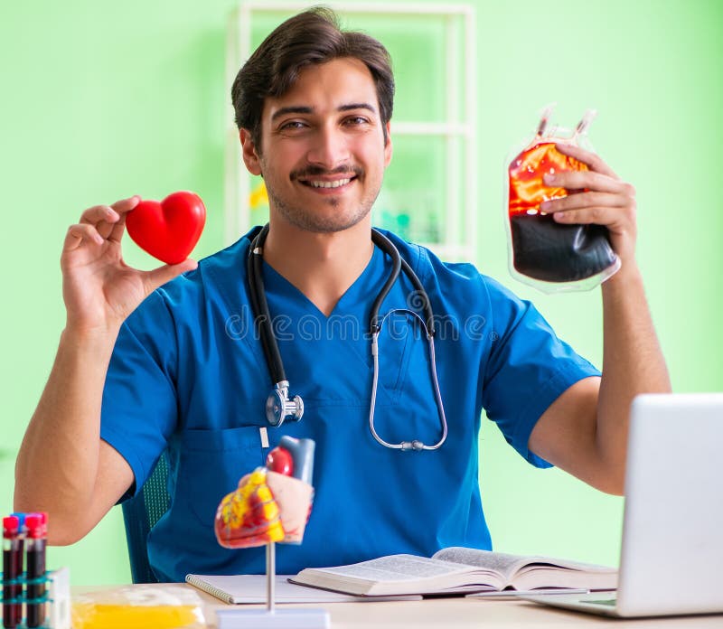 Doctor Doing Blood Analysis in the Lab Stock Image - Image of ...