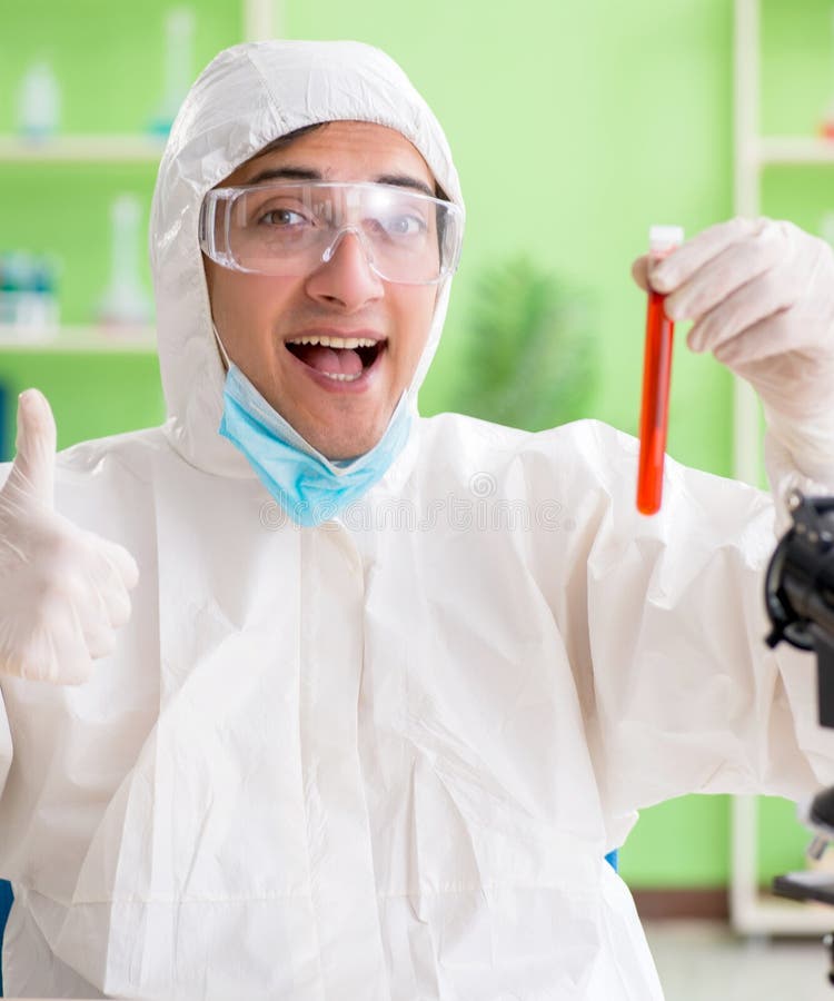 Doctor Doing Blood Analysis in the Lab Stock Image - Image of solution ...
