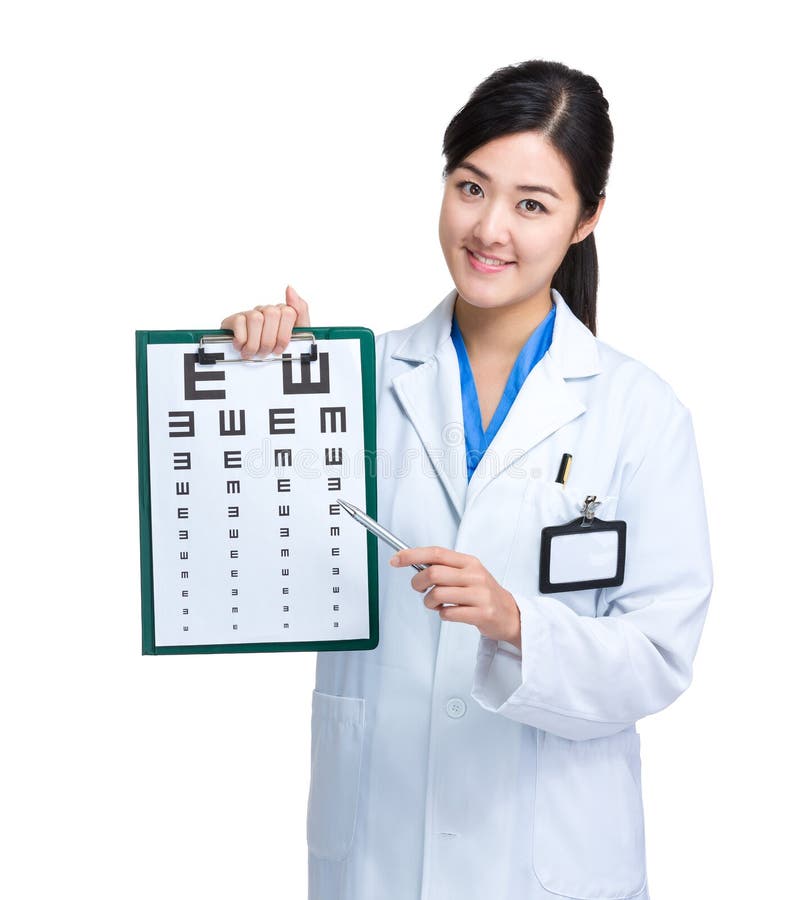Doctor doing optical test stock image. Image of ophthalmic - 42347943