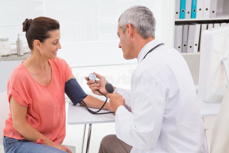 Doctor Doing Test at His Patient Stock Photo - Image of caucasian ...