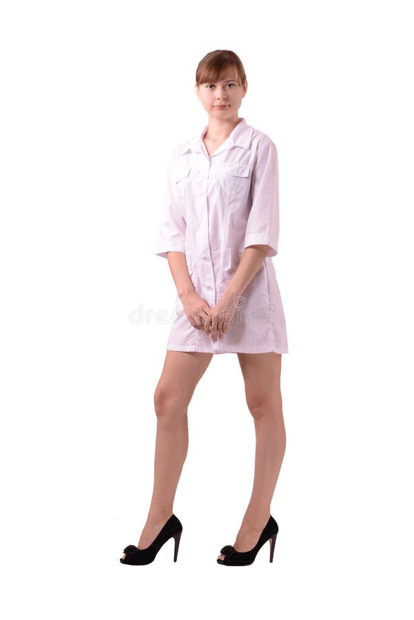 Doctor dressing in a gown stock image. Image of nurse - 31026685