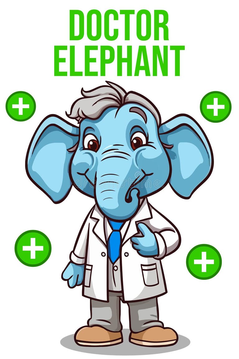 Doctor Elephant Stock Illustrations – 269 Doctor Elephant Stock ...