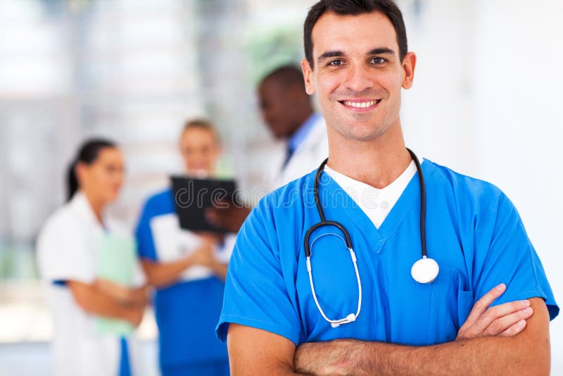 Doctor en hospital foto de archivo. Imagen de longitud - 29130570