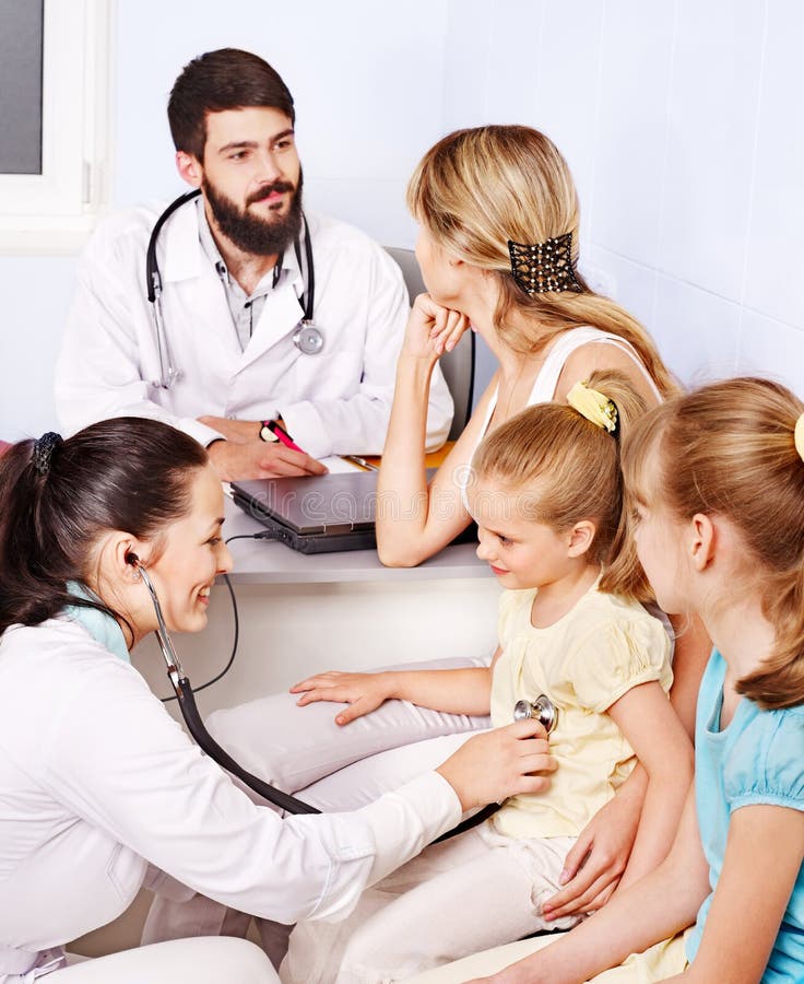 Doctor exam child. stock image. Image of happy, uniform - 25349361