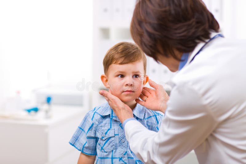 Doctor examining child stock image. Image of doctor, children - 7940835