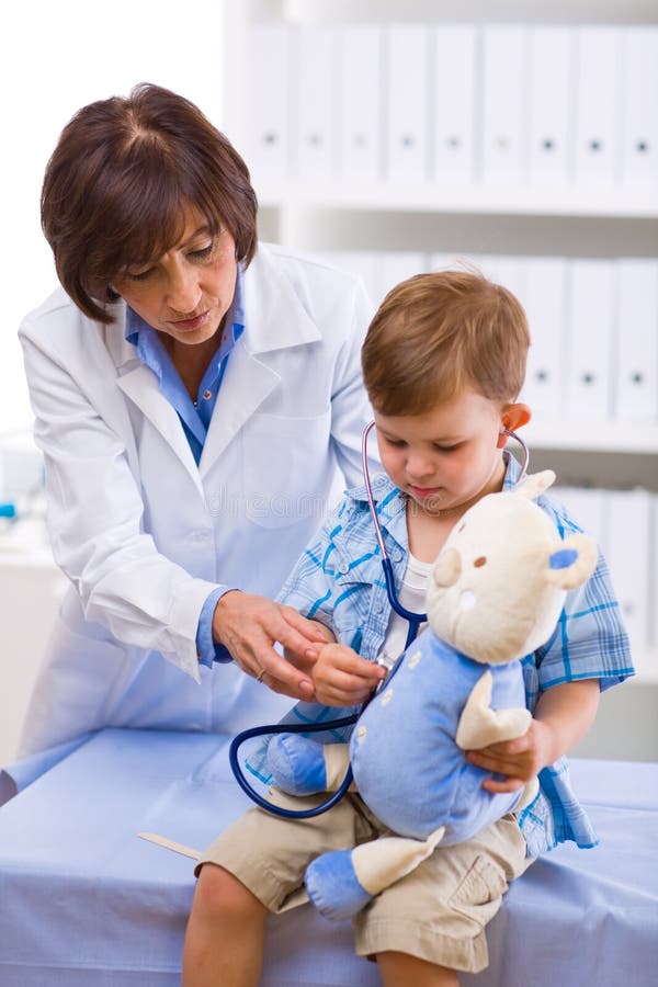 Doctor examining child stock image. Image of doctor, children - 7940835