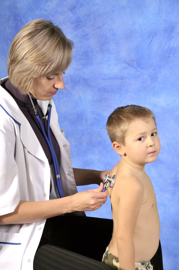 Doctor examining child stock image. Image of medical, test - 7415663