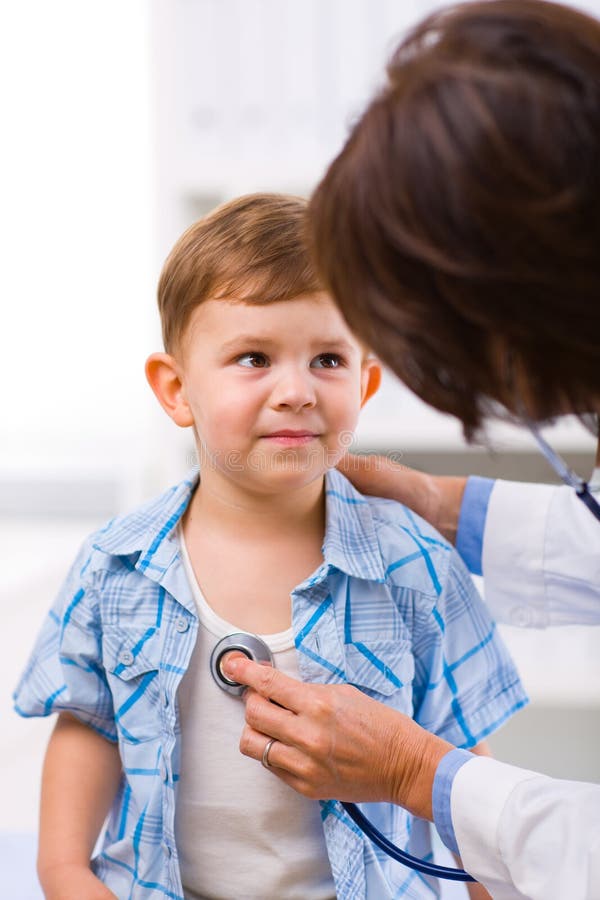 Doctor examining child stock image. Image of doctor, children - 7940835