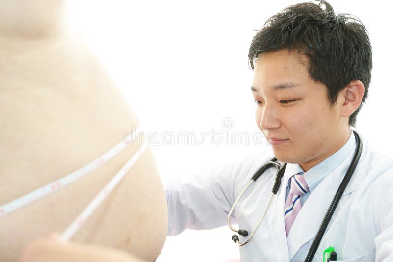 Doctor Examining a Patient Obesity Stock Image - Image of examination ...