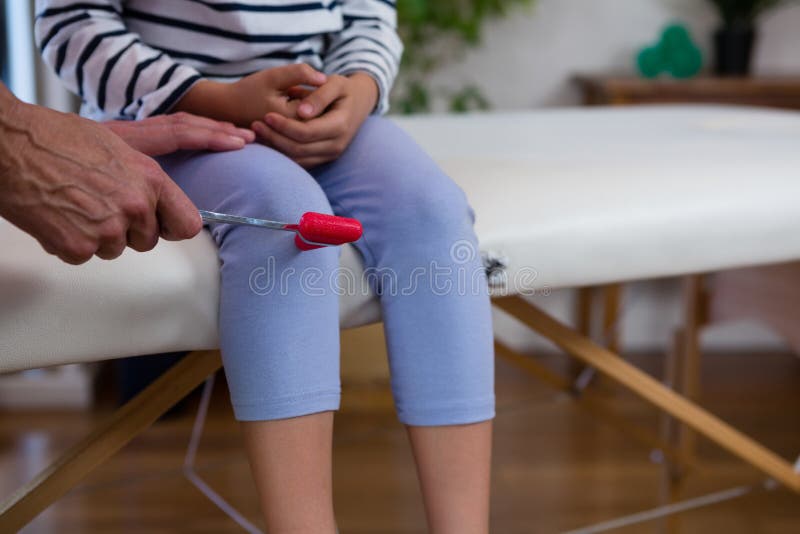 Doctor Examining Reflexes of Patient Knee Stock Image - Image of care ...
