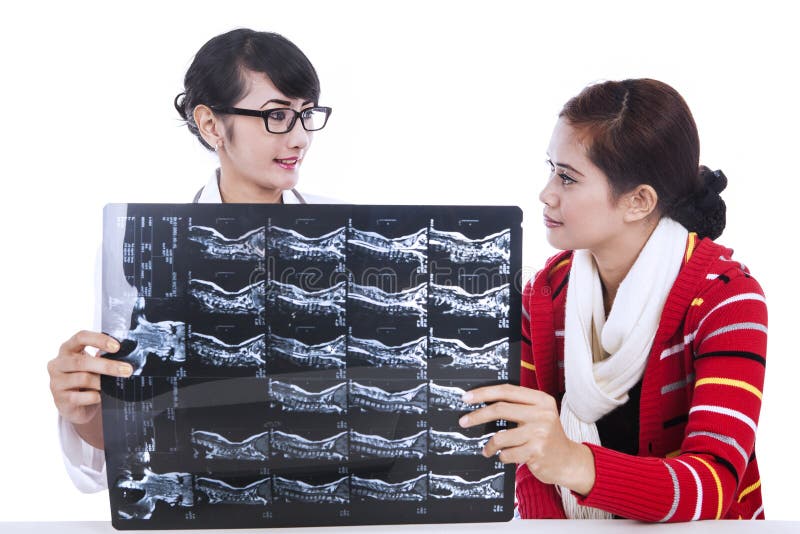 Doctor Explaining X-ray Results To Patient Stock Image - Image of ...
