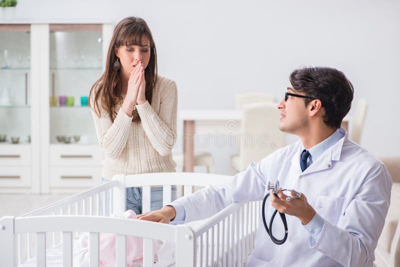 The Doctor Explaining To Young Mother Stock Image - Image of doctor ...