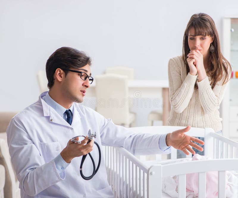 Doctor Explaining To Young Mother Stock Image - Image of parent ...