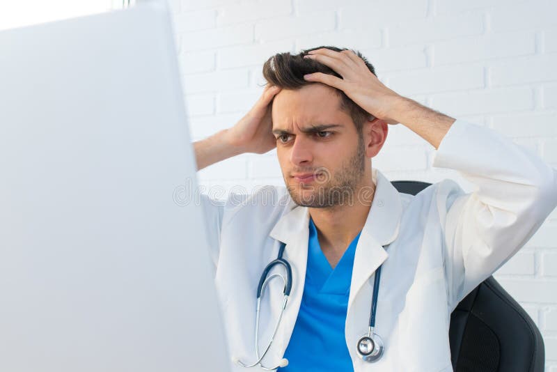 Doctor with Expression of Surprise Stock Photo - Image of health ...