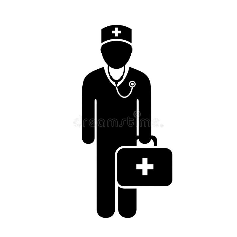 Doctor figure vector icon stock vector. Illustration of chest - 85237594