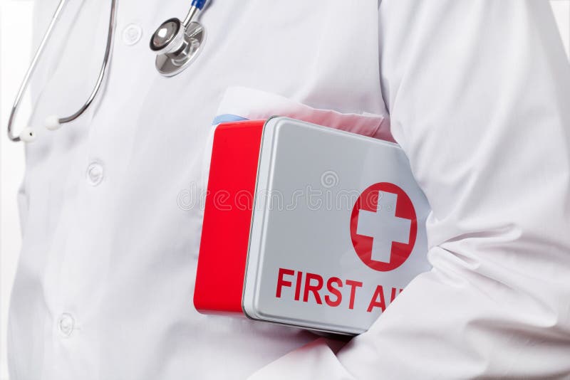 Doctor and First Aid Kit stock photo. Image of healthcare - 42509752