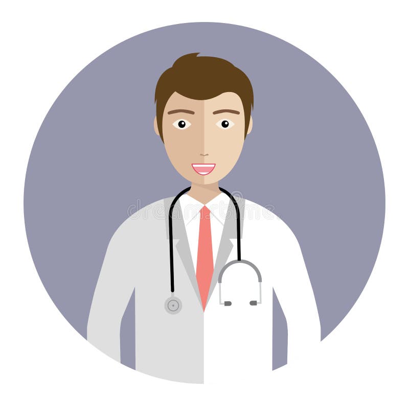 Doctor in flat design. stock vector. Illustration of person - 85451532