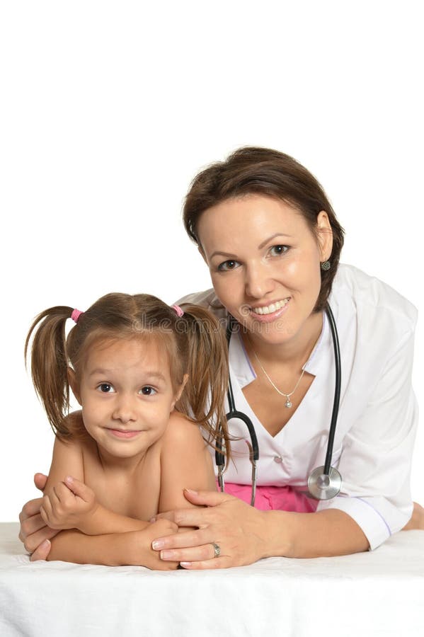 Doctor and girl stock photo. Image of healthy, human - 42019846