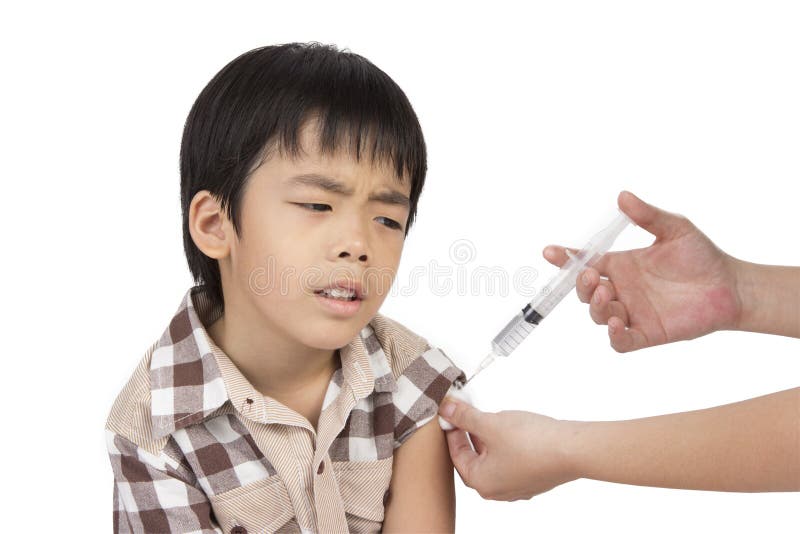 Doctor Give Injection To Boy Stock Image - Image of person, asian: 33311789