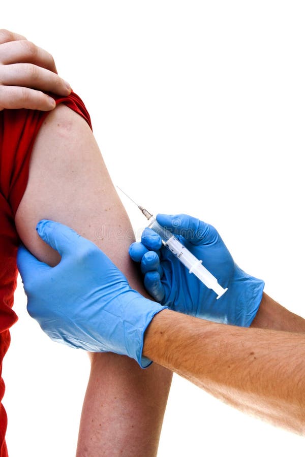 Doctor Giving An Injection To Patient Stock Image - Image of injecting ...