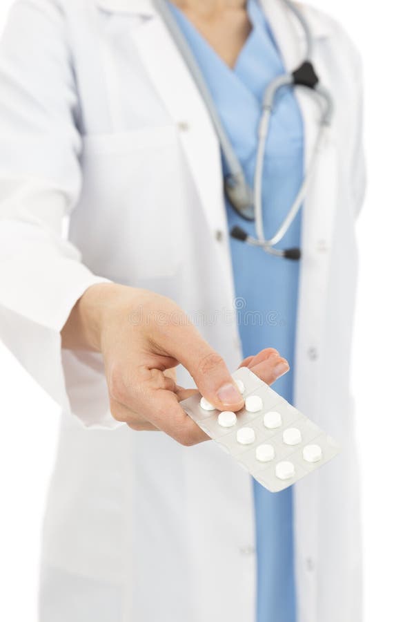 Doctor giving medication stock photo. Image of personnel - 54044200