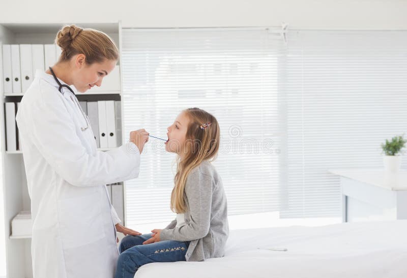 Doctor Giving Patient a Check Up Stock Image - Image of examination ...