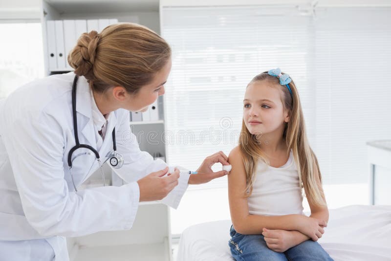 Doctor Giving a Patient an Injection Stock Image - Image of injection ...