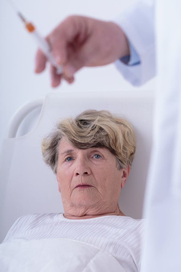 Doctor Going To Do Injection Stock Photo - Image of healthcare, needle ...