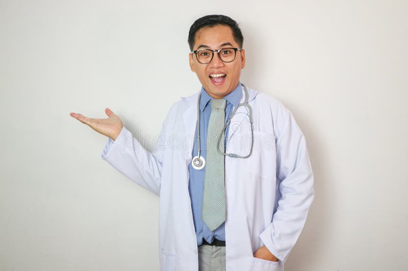 Doctor Hand with Blank Sign for Introduce Something Stock Image - Image ...