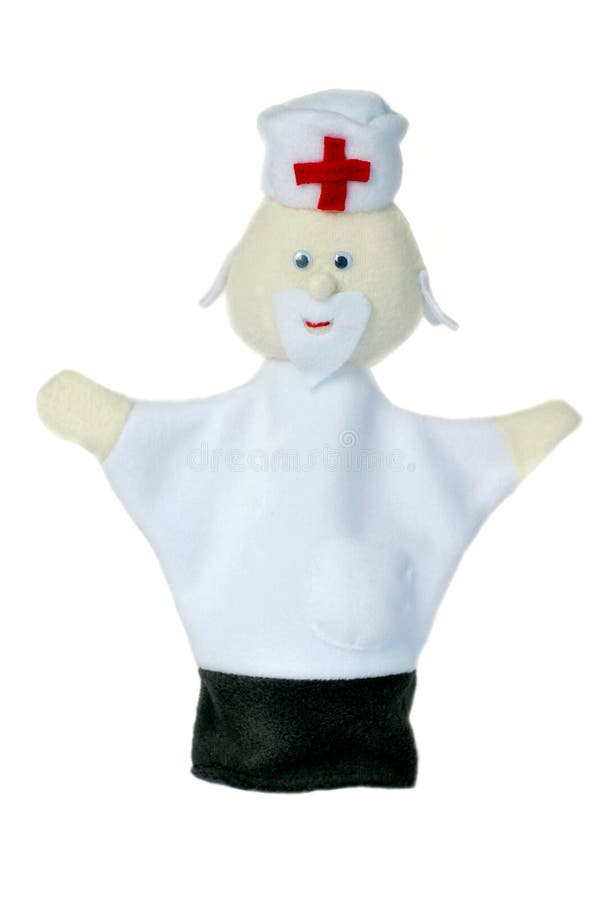 Doctor hand puppet stock image. Image of puppet, hand - 50615189