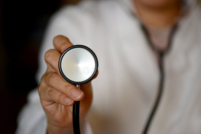 Doctor Hand with Stethoscope Stock Photo - Image of healthcare, patient ...