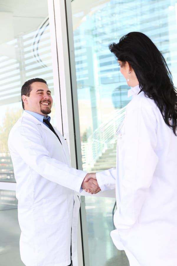 Doctor Handshake at Hospital Stock Photo - Image of friendly, health ...