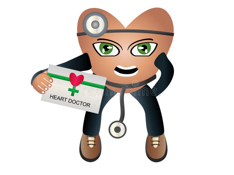 Doctor Drawing Heart stock vector. Illustration of standing - 37368916