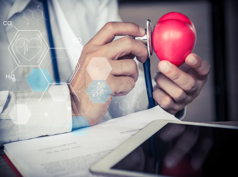 Doctor with Heart Disease Checker Stock Image - Image of annual, hear ...