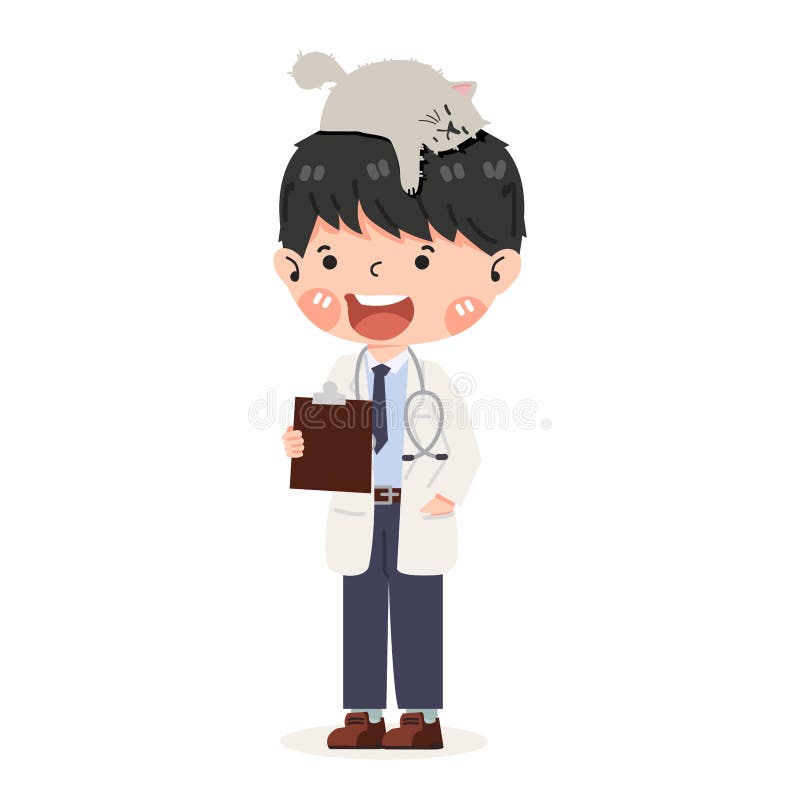 Doctor Hold Clipboard with Paper Documents Stock Vector - Illustration ...