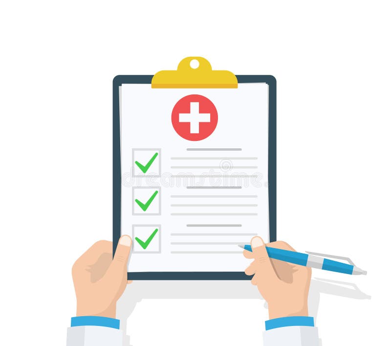 Man Hold Clipboard with Green Ticks Checkmarks and Pen. Checklist, Test ... Man Hold Clipboard with Green Ticks Checkmarks and Pen. Checklist, Test ...