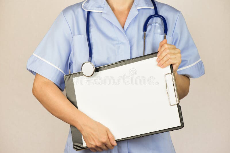 Doctor Holding a Clipboard, Isolated Stock Photo - Image of hospital ...