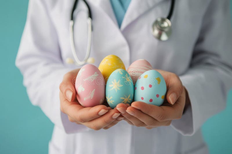 Doctor Holding Easter Eggs Stock Photos - Free & Royalty-Free Stock ...