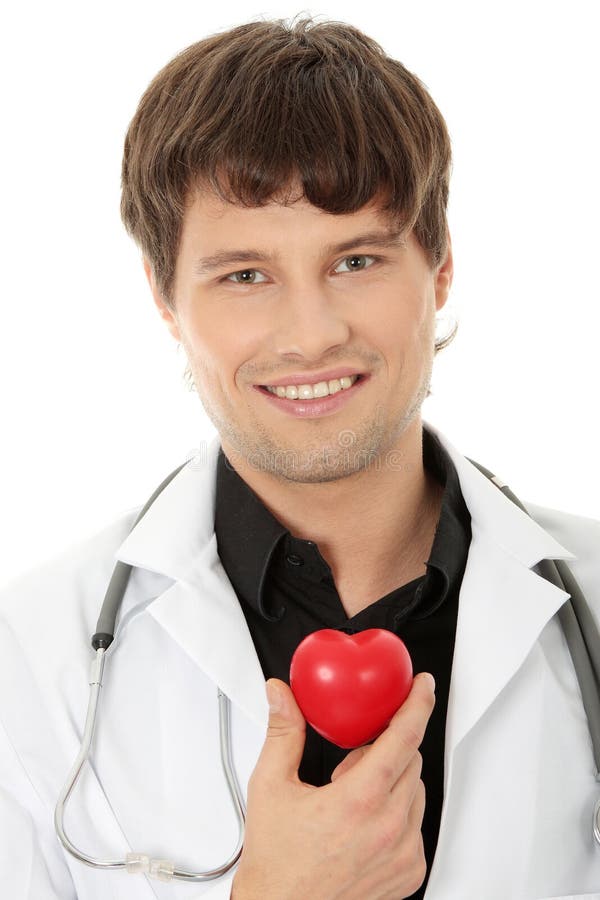 Doctor Holding Heart Shape Toy Stock Image - Image of doctor, love ...
