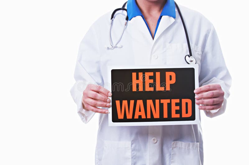 Medical Help Wanted stock image. Image of hospital, doctors - 4814041