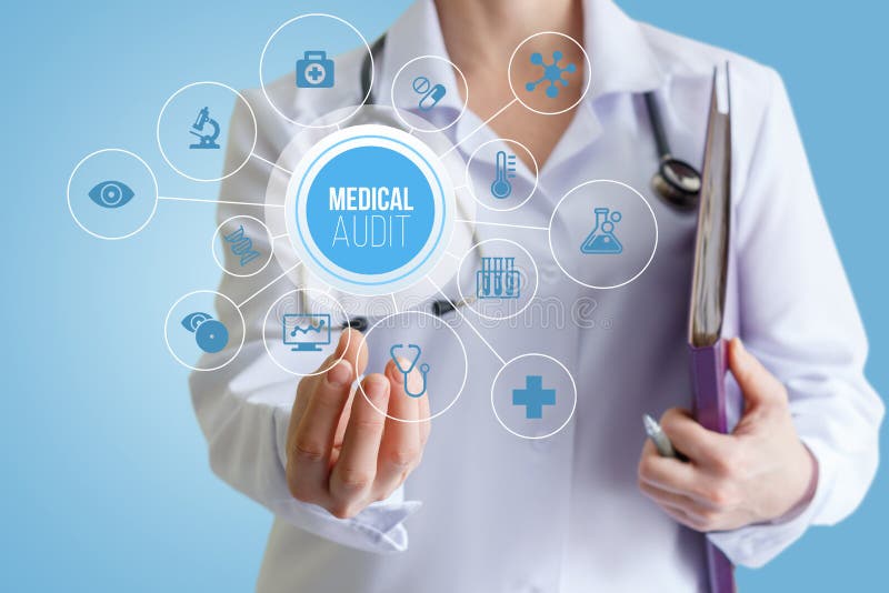 Doctor Holding a Medical Audit. Stock Photo - Image of icon, ancestry ...