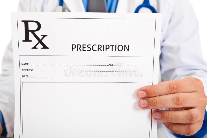 Doctor is Writing a Prescription Stock Image - Image of professional ...
