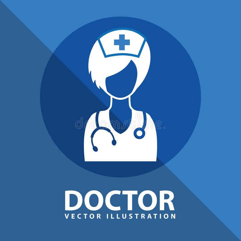 Doctor icon design stock illustration. Illustration of health - 48683964