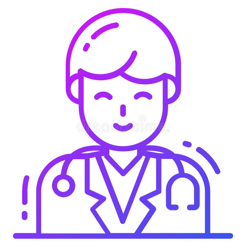 Doctor Icon, Single Avatar Vector Illustration Stock Vector ...